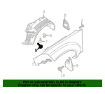 1999-2023 Nissan Fender Liner Screw 01451-00841 | Nissan Parts Plus