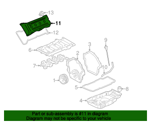 2004-2005 GM Valve Cover - Passenger Side (RH) 12590711 | TascaParts.com