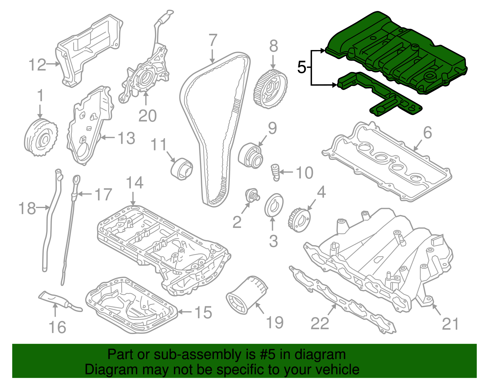 FP85-10-220A - Valve Cover 2001-2003 Mazda | Florida Mazda Parts