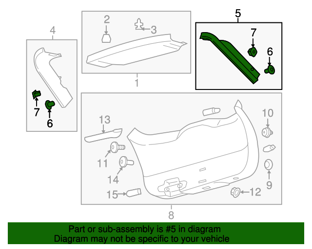 2016-2018 Lincoln MKX Side Trim - Driver's Side (LH) FA1Z-5842411-AD ...
