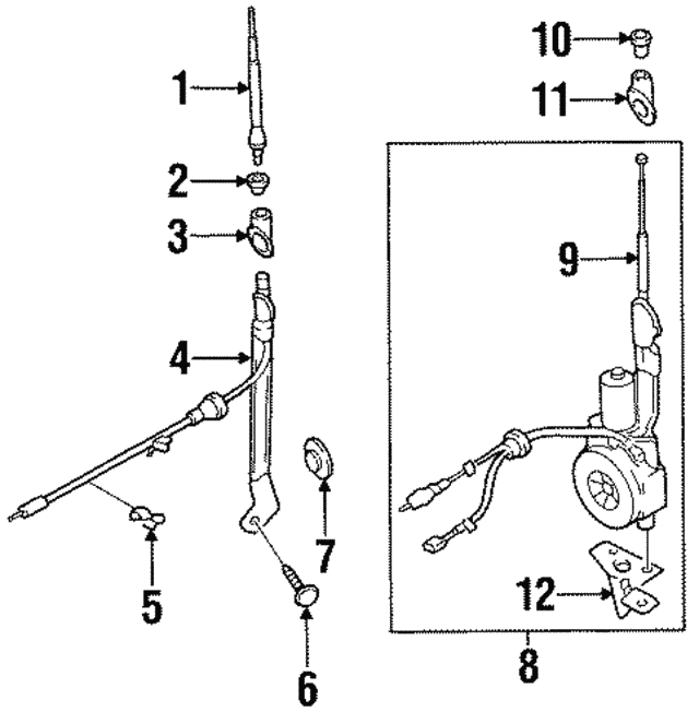 1993-1998 Nissan CABLE CLIP (S14 S15 R33 R34 Z32 +more) 24225-79900 ...