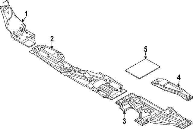 2024 Ford Ranger Rear Shield MB3Z-5A273-G | OEM Parts Online