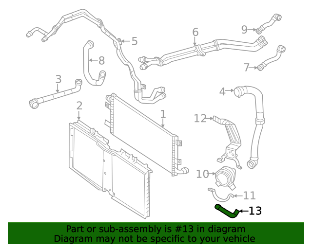 167-501-86-00 - Drive Motor Battery Pack Coolant Hose 2021-2023 ...