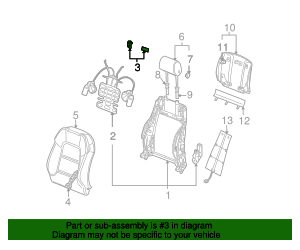 2007-2015 Audi Lumbar Support Hardware Kit 4L0-898-955-A | OEM Parts Online