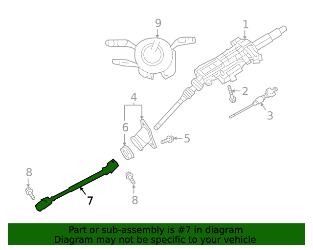 463-460-17-01 - Lower Shaft 2019-2021 Mercedes-Benz | Mercedes-Benz USA ...