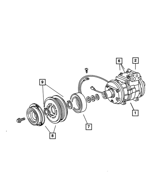 Air Conditioning Compressor for 2001 Jeep Grand Cherokee | Mopar Estores