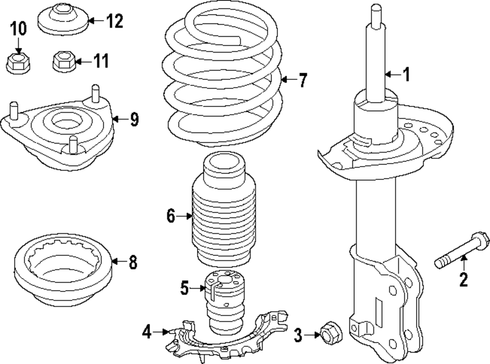 54626-AT000 - Strut Bumper 2023-2025 Kia | Kia.Parts Store