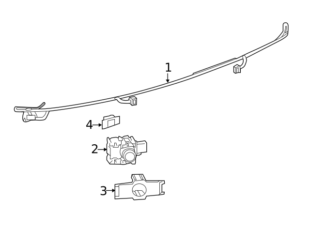 89348-50050 - Parking Aid System Wiring Harness Clip For 2013-2023 ...