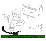 2022-2024 GMC Terrain Black Front Bumper Lower Fascia 84406735 GM ...