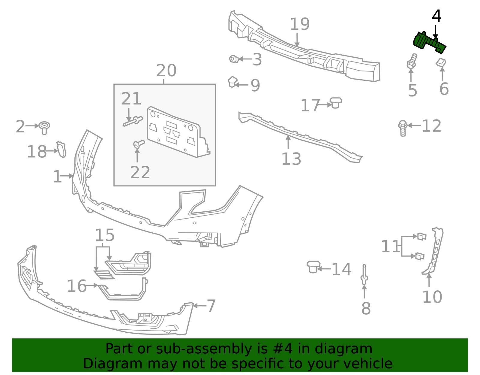 2022-2024 GMC Terrain Side Bracket 84406764 GM | GMPartsDirect.com