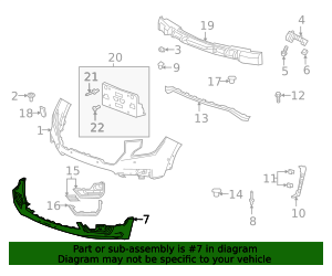 2022-2024 GMC Terrain Black Front Bumper Lower Fascia 84406735 GM ...