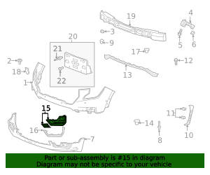 84406662 - Front Passenger Side Fog Lamp Bezel 2022-2023 GMC Terrain ...