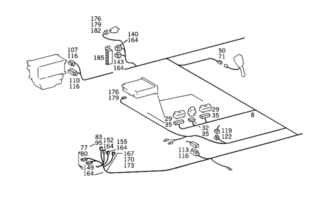 1990-2002 Mercedes-Benz Receptacle Housing 013-545-40-28 | Mercedes ...