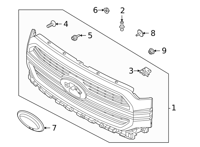 2021-2023 Ford F-150 Emblem ML3Z-8213-G | AutoNationParts.com