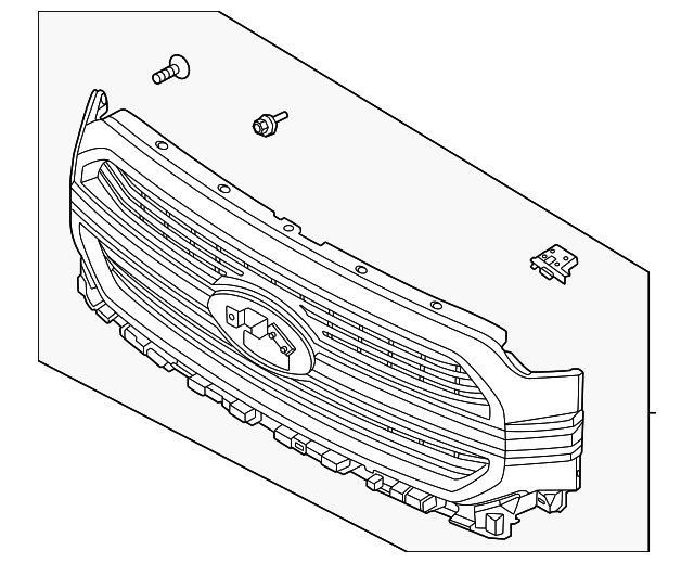 2021-2023 Ford F-150 F-150 OEM Genuine Ford Brushed Aluminum Grill ...