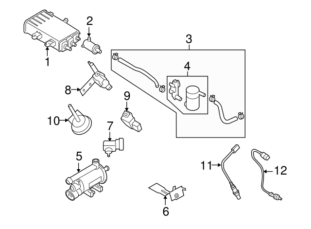 2010-2013 Hyundai Tucson Oxygen Sensor 39210-2G380 | QuirkParts
