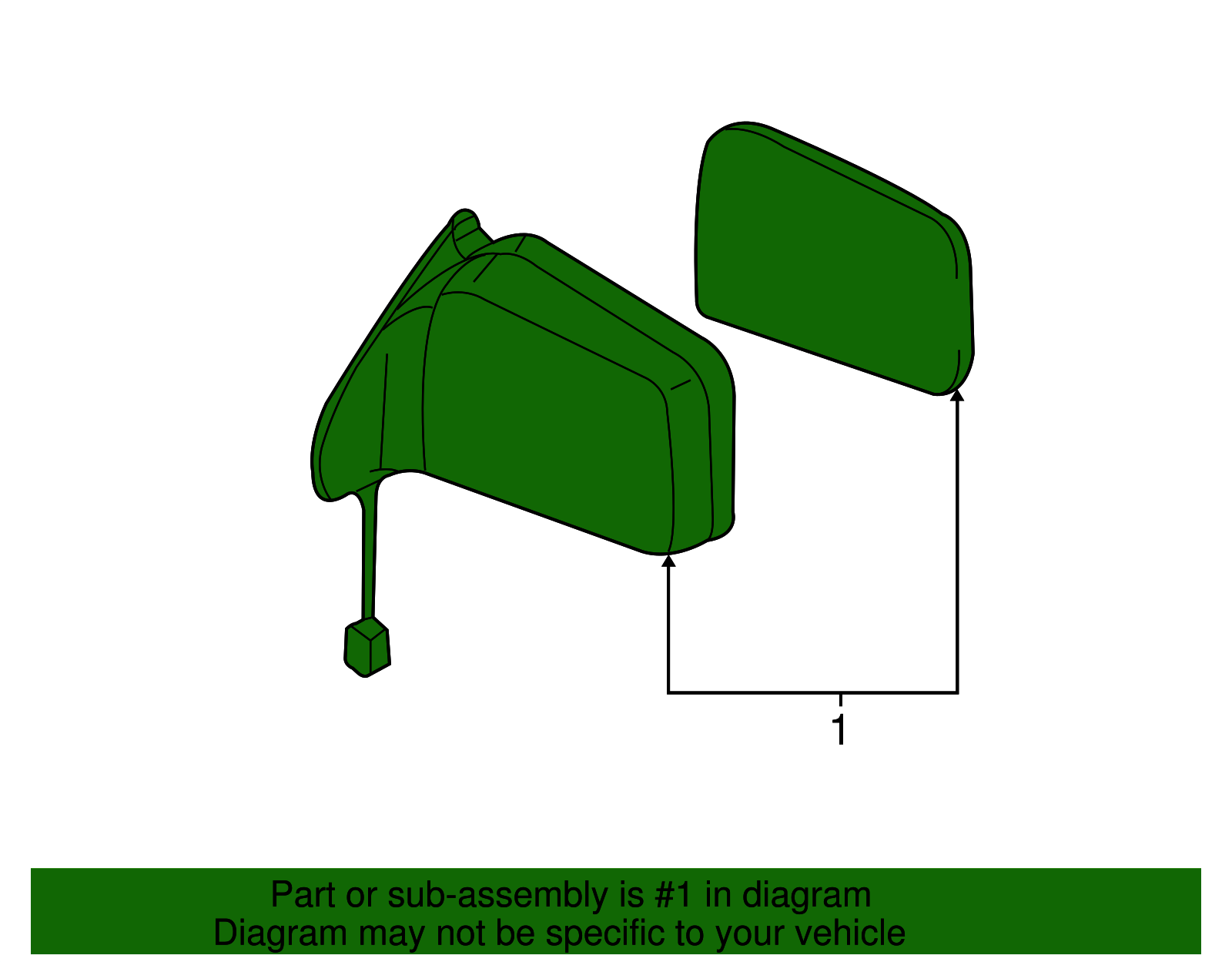1998-2004 Nissan Mirror Assembly 96302-3S510 | Nissan Parts Central