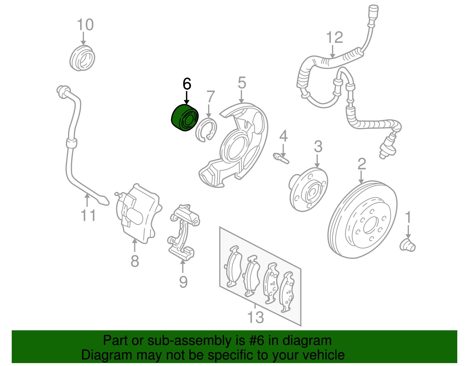 0K2JT-33047 - Bearing 2001-2004 Kia | Kia.Parts Store
