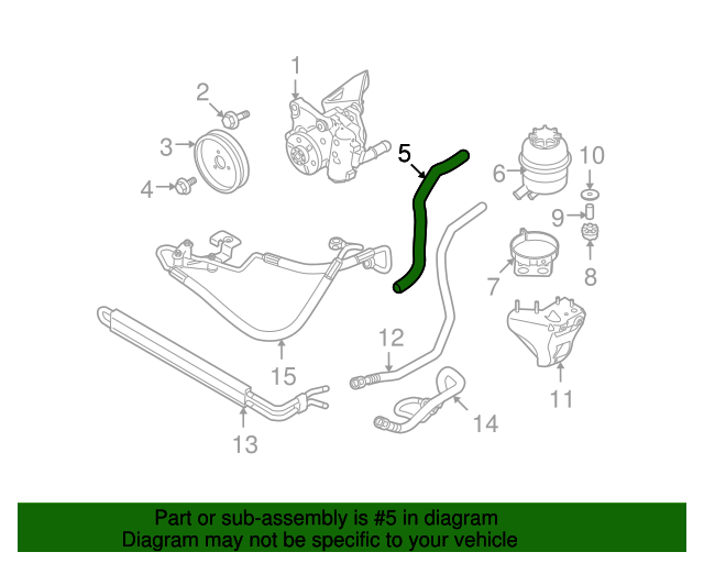 2006-2013 BMW Suction pipe active steering 32-41-6-850-101 | AutoNation ...