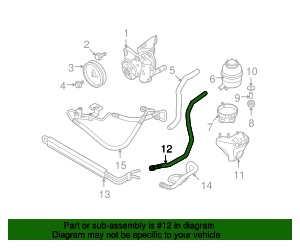 32416774303 - 2006-2013 BMW Return Hose (32-41-6-774-303) | BMW of ...