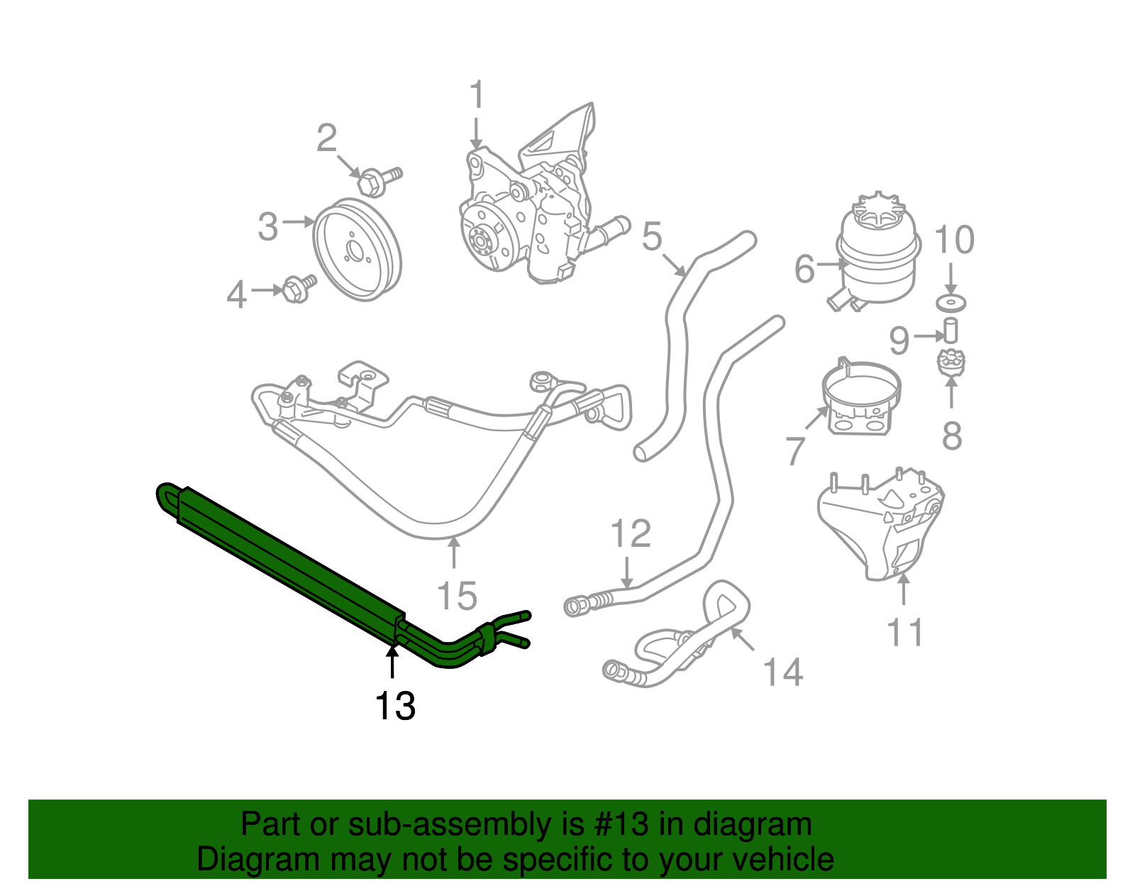 17117522119 - 2006-2013 BMW Power Steering Cooler (17-11-7-522-119 ...