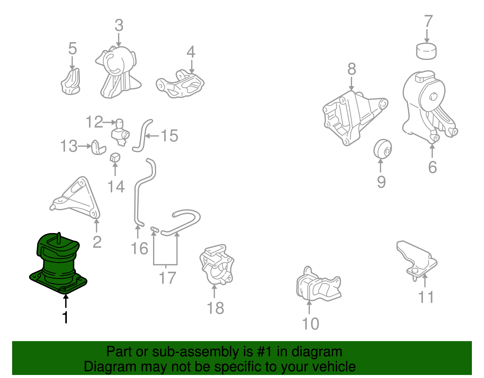 50800-S0X-A04 - Front Mount 1999-2004 Honda Odyssey | Group 1 Auto Parts