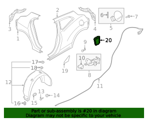 2019-2022 Hyundai Pressure Vent 97510-H0200 | Hyundai Wholesale Direct