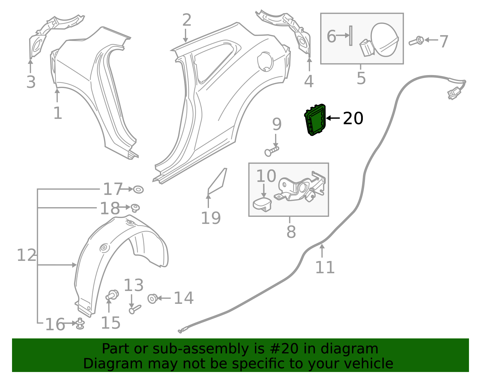2019-2022 Hyundai Pressure Vent 97510-H0200 | Hyundai Wholesale Direct