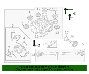 2008-2025 Volkswagen Differential Mount Bolt N-107-202-01 | OEM VW ...