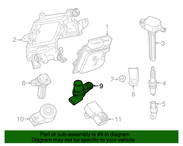 2007-2024 Mopar Engine Camshaft Position Sensor 68080819AD | Mopar ...