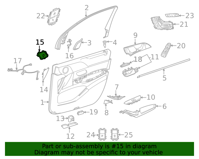 167-720-66-00 - Speaker Cover 2020-2023 Mercedes-Benz | Mercedes-Benz ...
