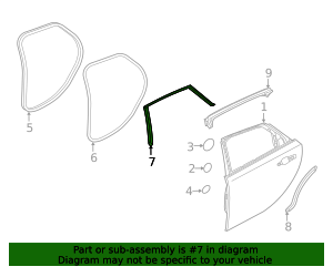 2018-2023 Jaguar E-Pace Upper Weather-Strip J9C4874 | JaguarParts.com