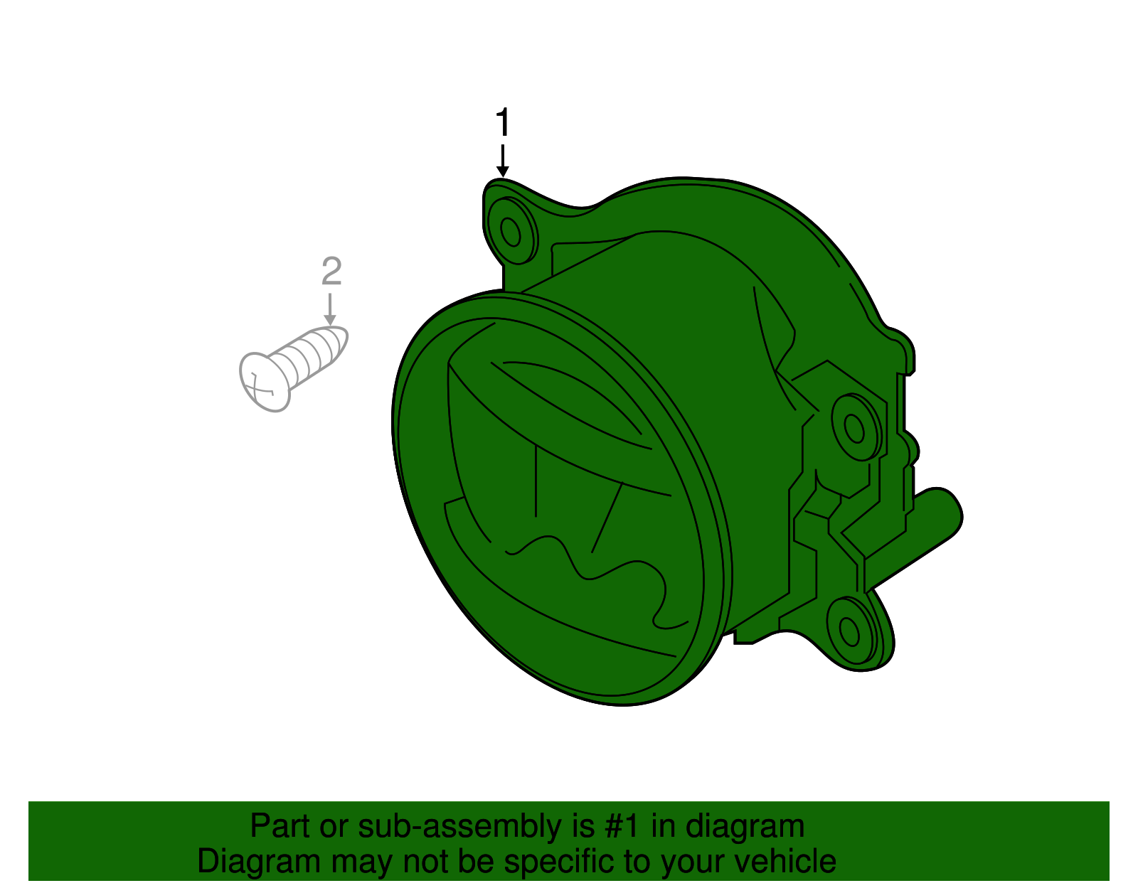 2017-2022 Mitsubishi Fog Lamp Assembly 8321A748 | Mitsubishi Parts ...