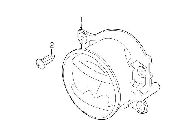 2017-2022 Mitsubishi Fog Lamp Assembly 8321A748 | OEM Parts Online