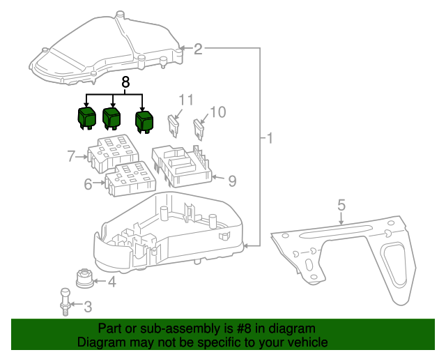 2003-2006 Porsche Cayenne Relay 955-615-025-00 | Sunset Porsche Parts