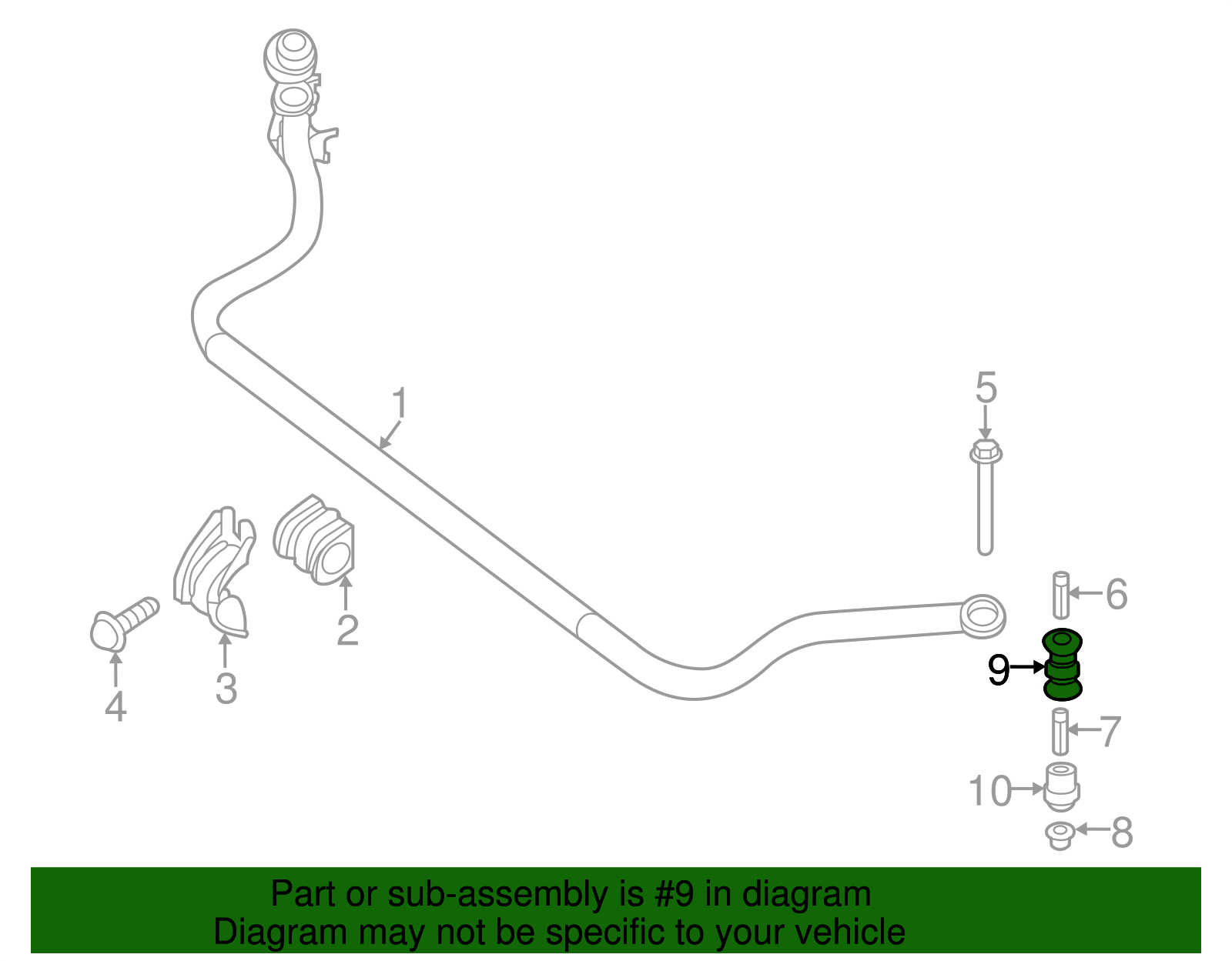 2012-2021 Nissan Stabilizer Link Washer 54622-1PA0A | Temecula Nissan Parts