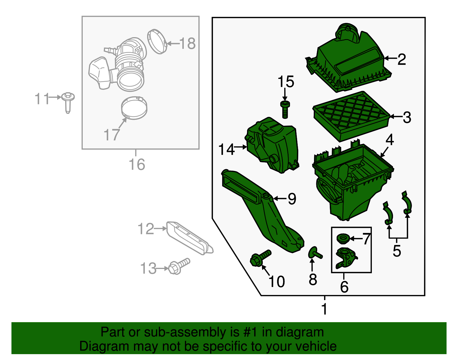 2015-2018 Ford Air Cleaner Assembly F2GZ-9600-C | Ford OEM Parts Outlet