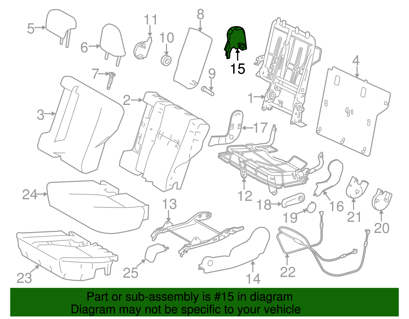 Genuine Toyota Cushion Shield part# 71829-0R050-C0 for 2013-2018 Toyota ...