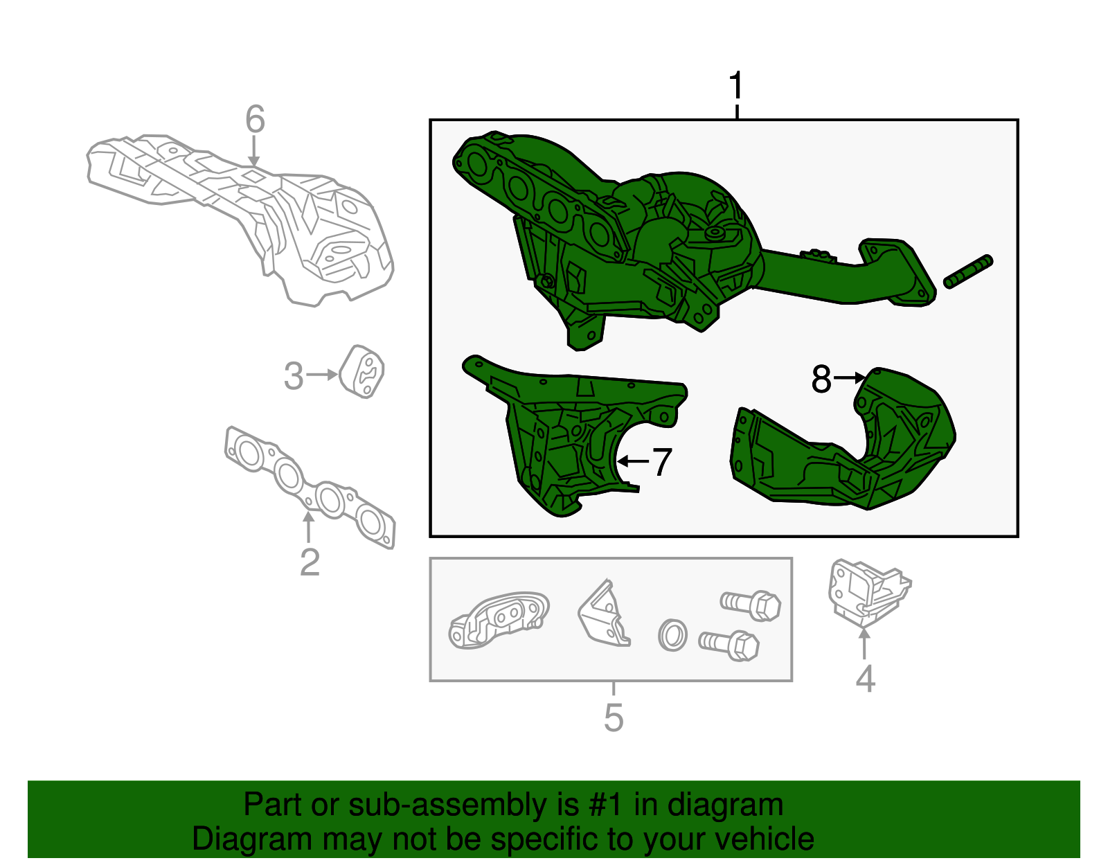 PEL6-20-50X - Mnfd W/Converter 2014-2018 Mazda 3 | Mazda Parts Connect