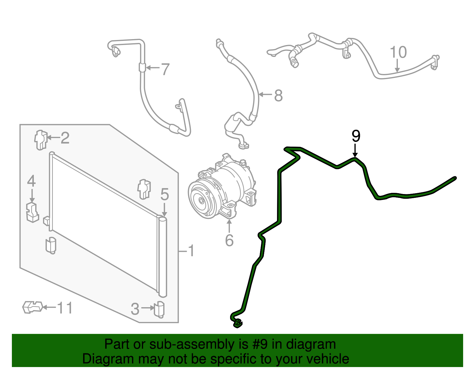 2017-2020 Nissan Rogue Liquid Line 92440-4CA0A | Sullivan Brothers Nissan