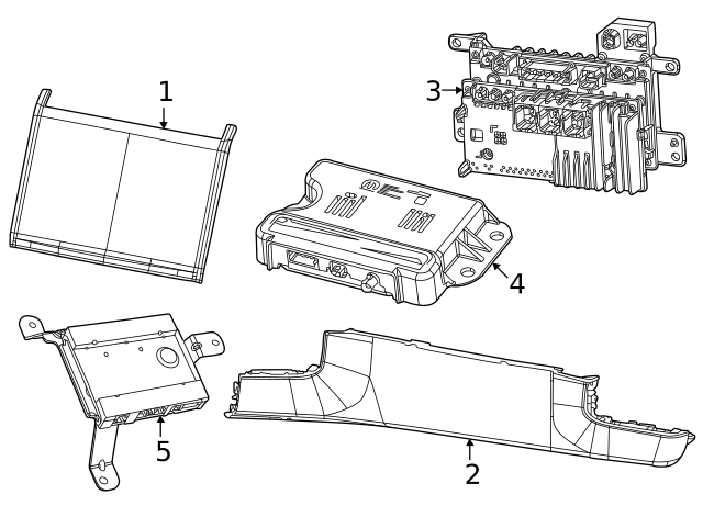 2022-2023 Jeep Radio Control Unit 68527730ah | TascaParts.com