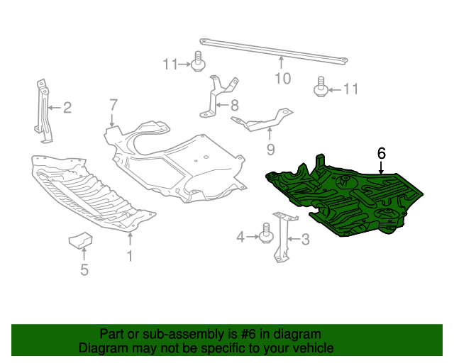 212-524-03-01 - Center Cover 2010-2018 Mercedes-Benz | AutoNationParts.com