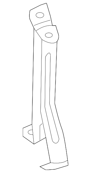 204-524-14-40 - Radiator Support Splash Shield Bracket 2008-2018 ...