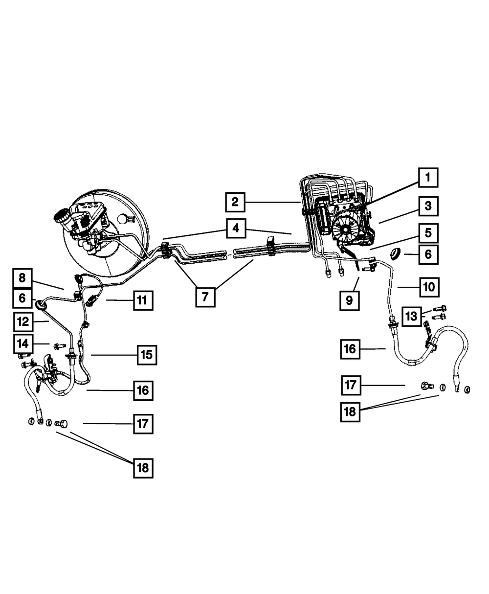 2007-2017 Mopar Front Speed Sensor - Passenger Side (RH) 5105572AB ...