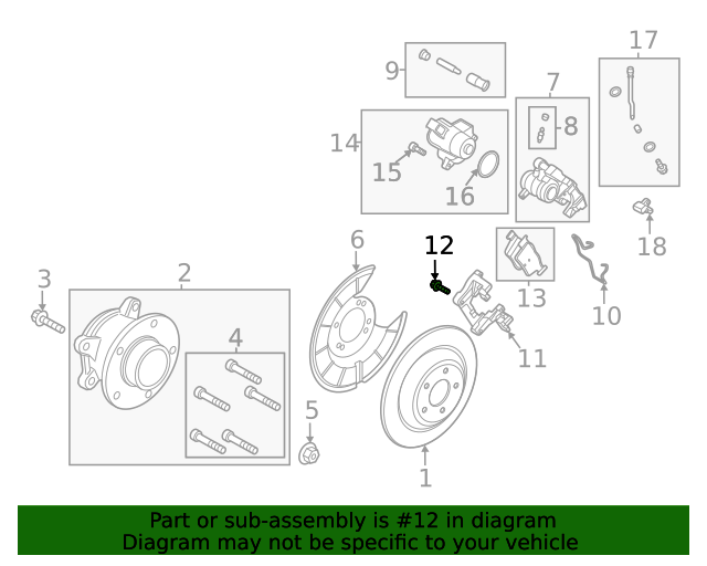 2020-2023 Ford Caliper Mount Bolt W720472-S439 | Online Ford Parts Catalog