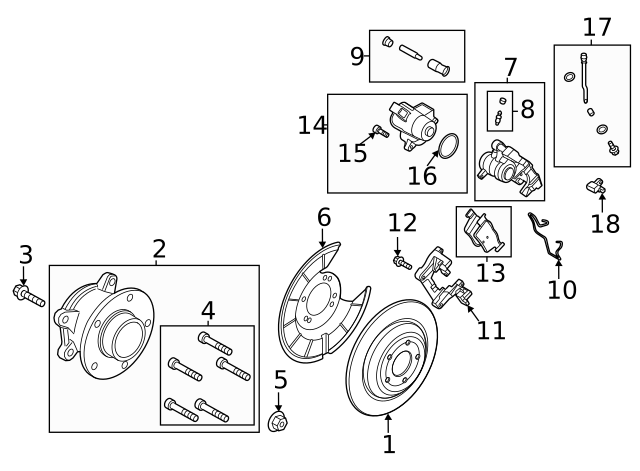 2020-2023 Ford Caliper Mount Bolt W720472-S439 | Online Ford Parts Catalog