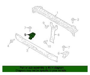 F25J8-EZ4MA - Lower Bracket 2016-2019 Nissan TITAN XD | Nissan Parts ...