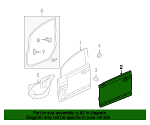 67111-SNA-305ZZ - Outer Panel 2006-2011 Honda Civic | Honda Parts Online