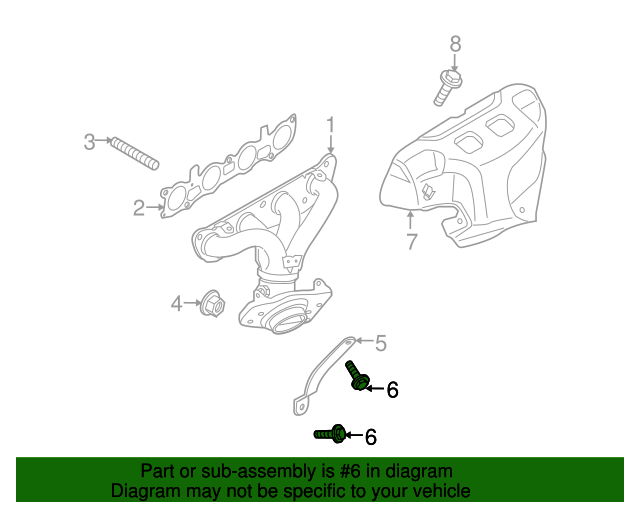2007-2019 Nissan Bracket Bolt 14069-JD20A | QuirkParts