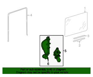 2002-2018 Mercedes-Benz Window Regulator 463-730-07-46 | Mercedes Star ...